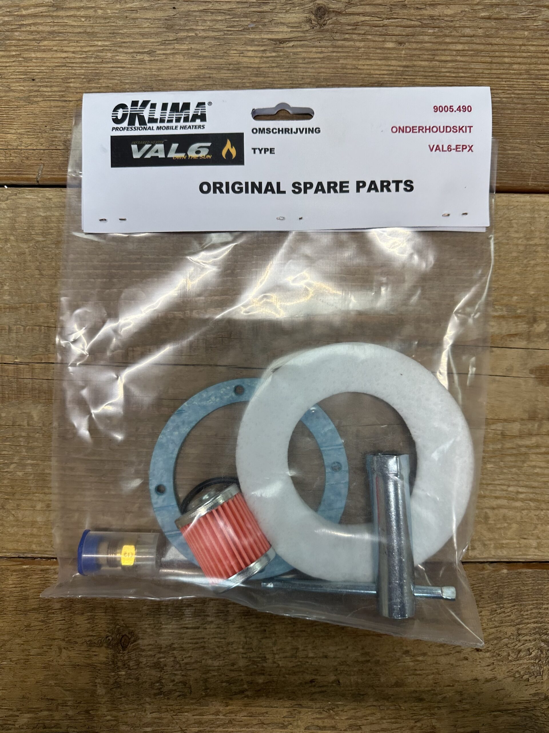 VAL6 Servicekit Onderhoudsset voor de EPX - Werkplaatskachelkopen.nl
